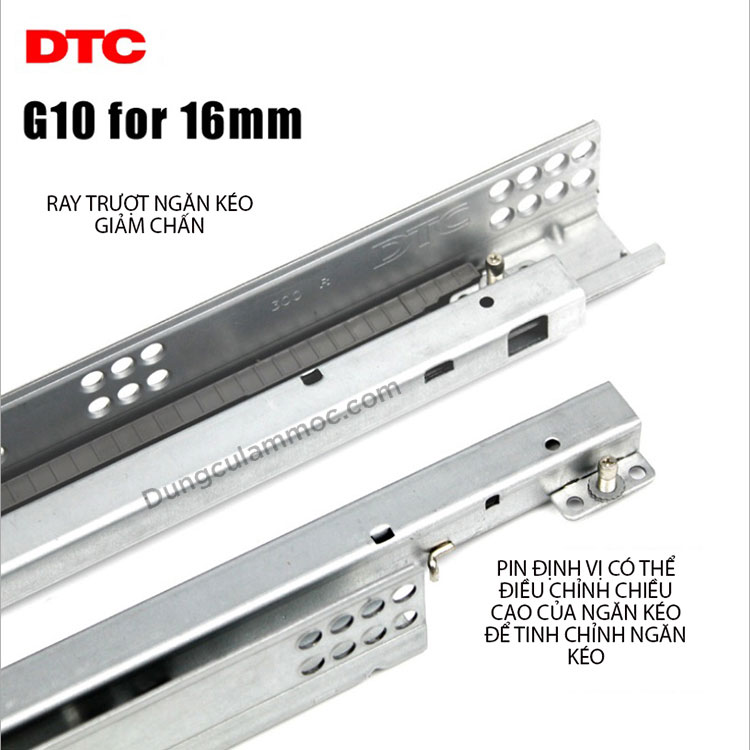 Ray trượt âm giảm chấn DTC | Phụ kiện nội thất thông minh